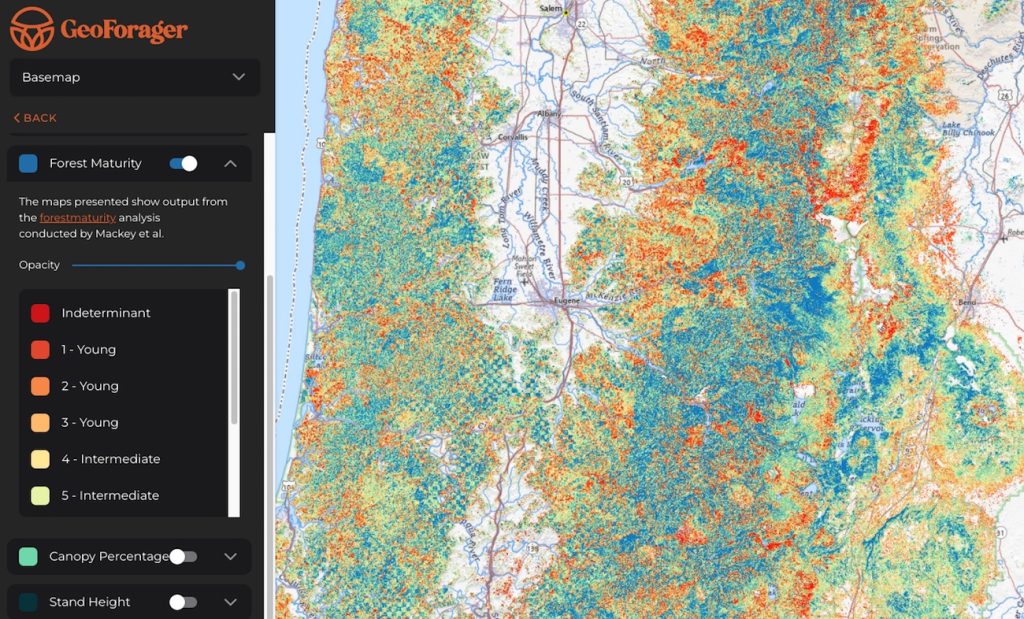 Tree Species, Forest Type, Canopy & More Maps to Find Mushrooms