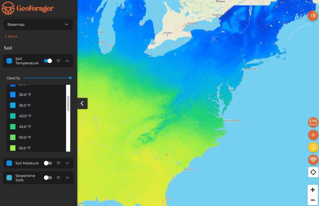 Soil Moisture and Soil Temperature Maps & Apps